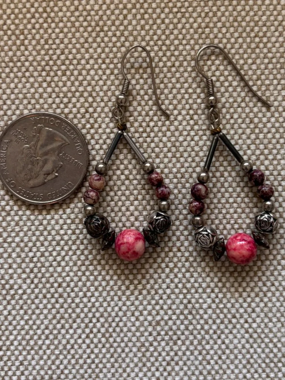 Hand Crafted | Jewelry | Handcrafted Purple Beaded Earrings | Poshmark